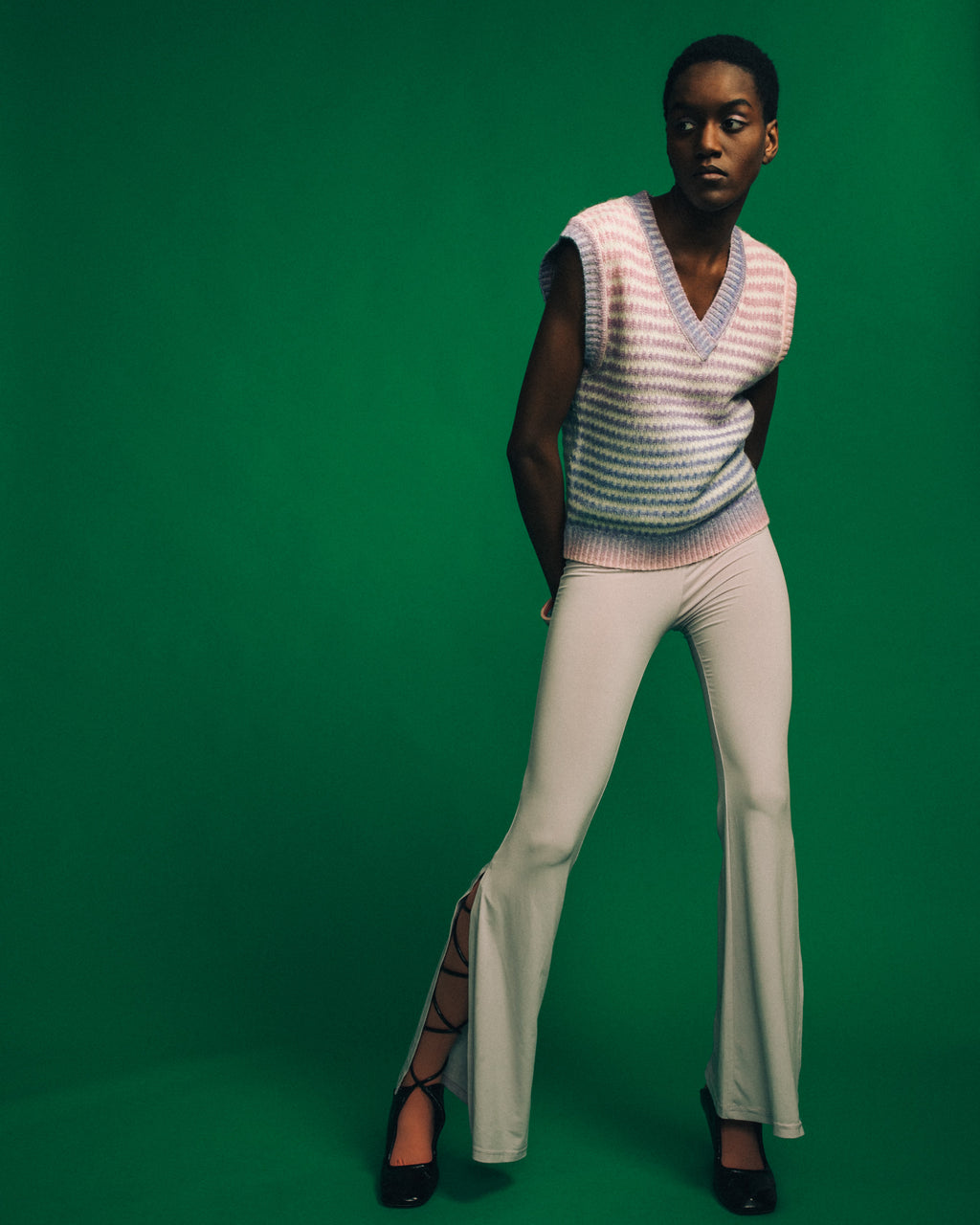 Fully Fashioning | Fariah Multicolor Knit Vest – At the Venue